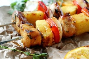 Caribbean Citrus Habanero Chicken Skewers - The Chunky Chef