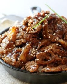 Sesame Garlic Beef Stir Fry - The Chunky Chef