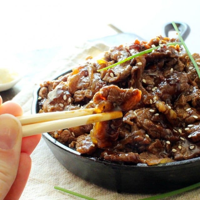 15 Minute Honey Pepper Beef Stir Fry - The Chunky Chef
