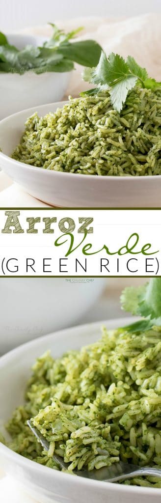 Arroz Verde (Green Rice) - The Chunky Chef