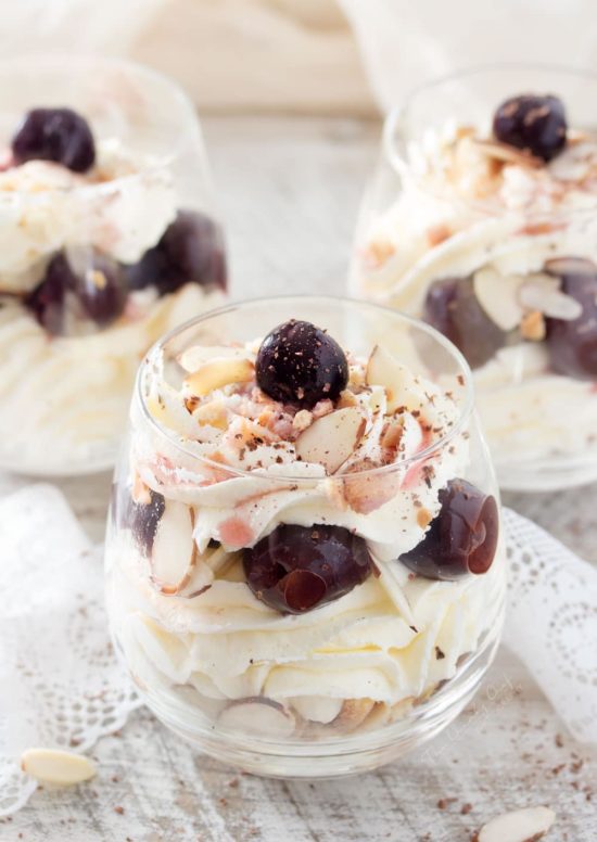 No Bake Cherry Cheesecake Parfaits - The Chunky Chef
