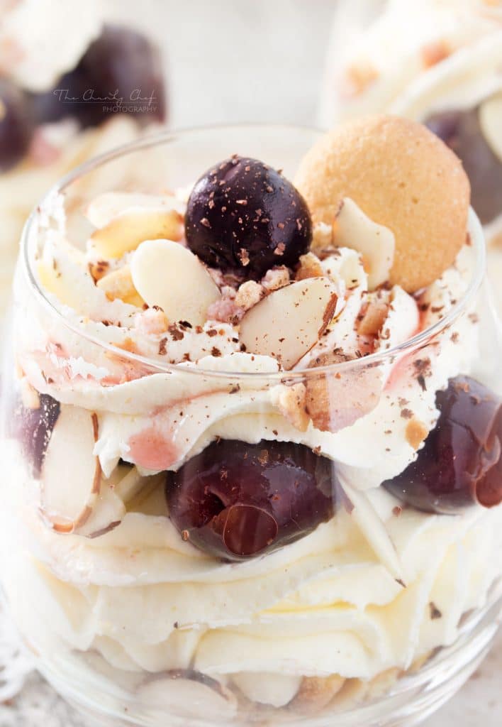 No Bake Cherry Cheesecake Parfaits - The Chunky Chef