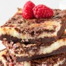 Raspberry Cheesecake Brownies - The Chunky Chef