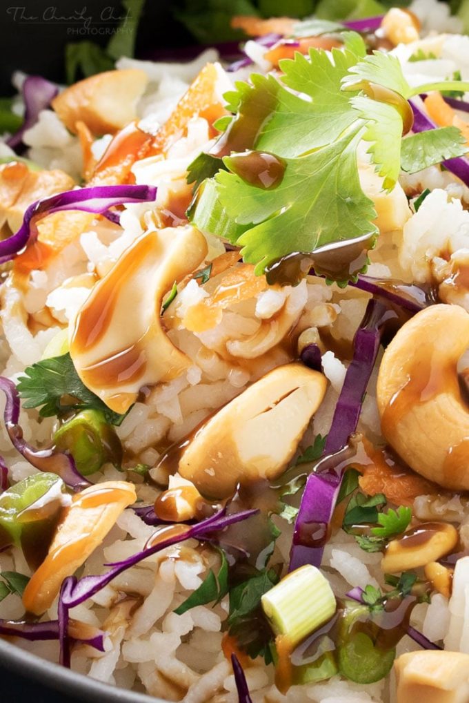Thai Coconut Cashew Rice - The Chunky Chef