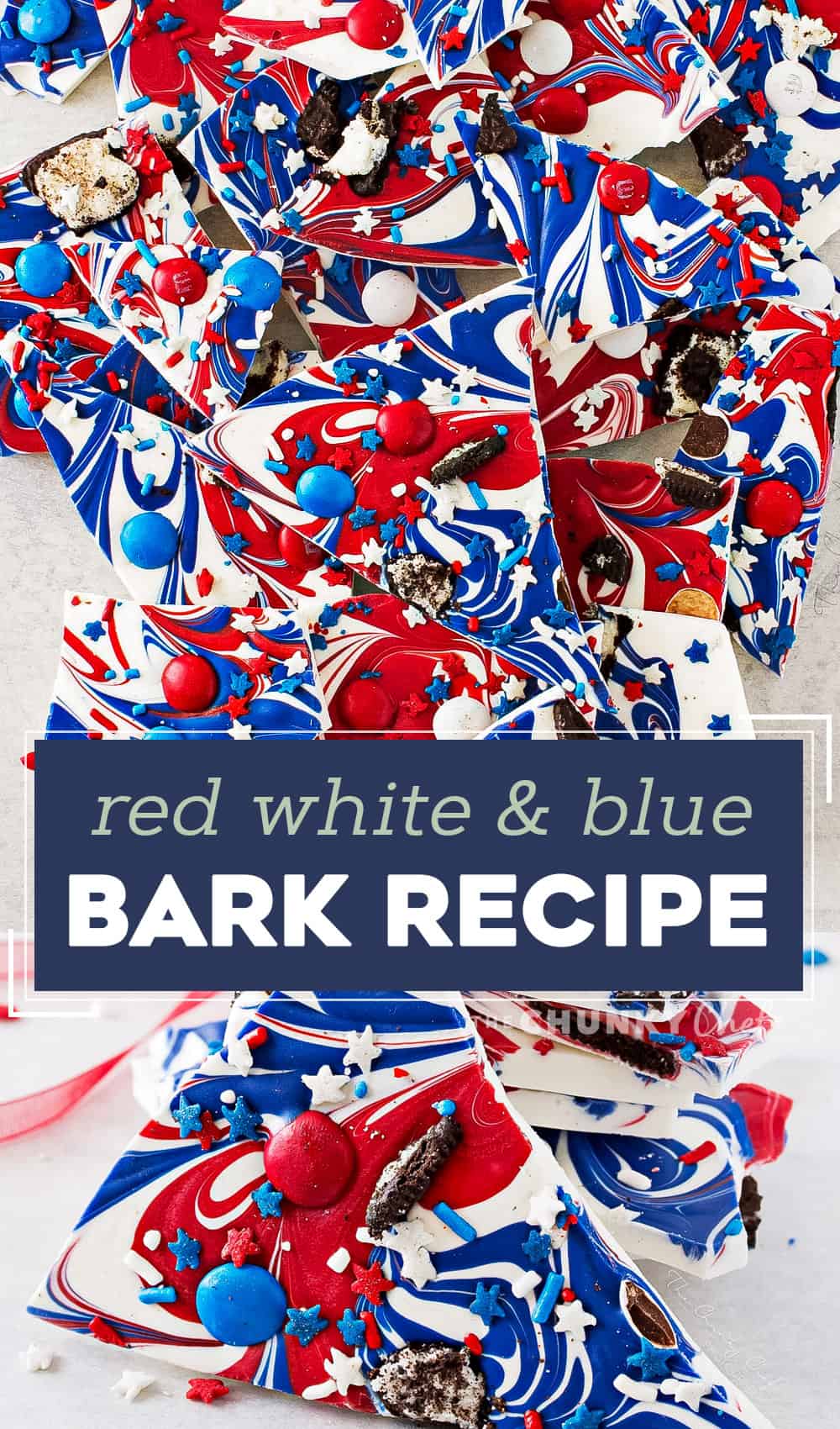 Red White and Blue Bark - The Chunky Chef
