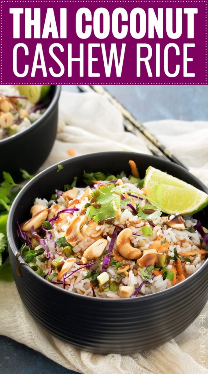 Thai Coconut Cashew Rice - The Chunky Chef