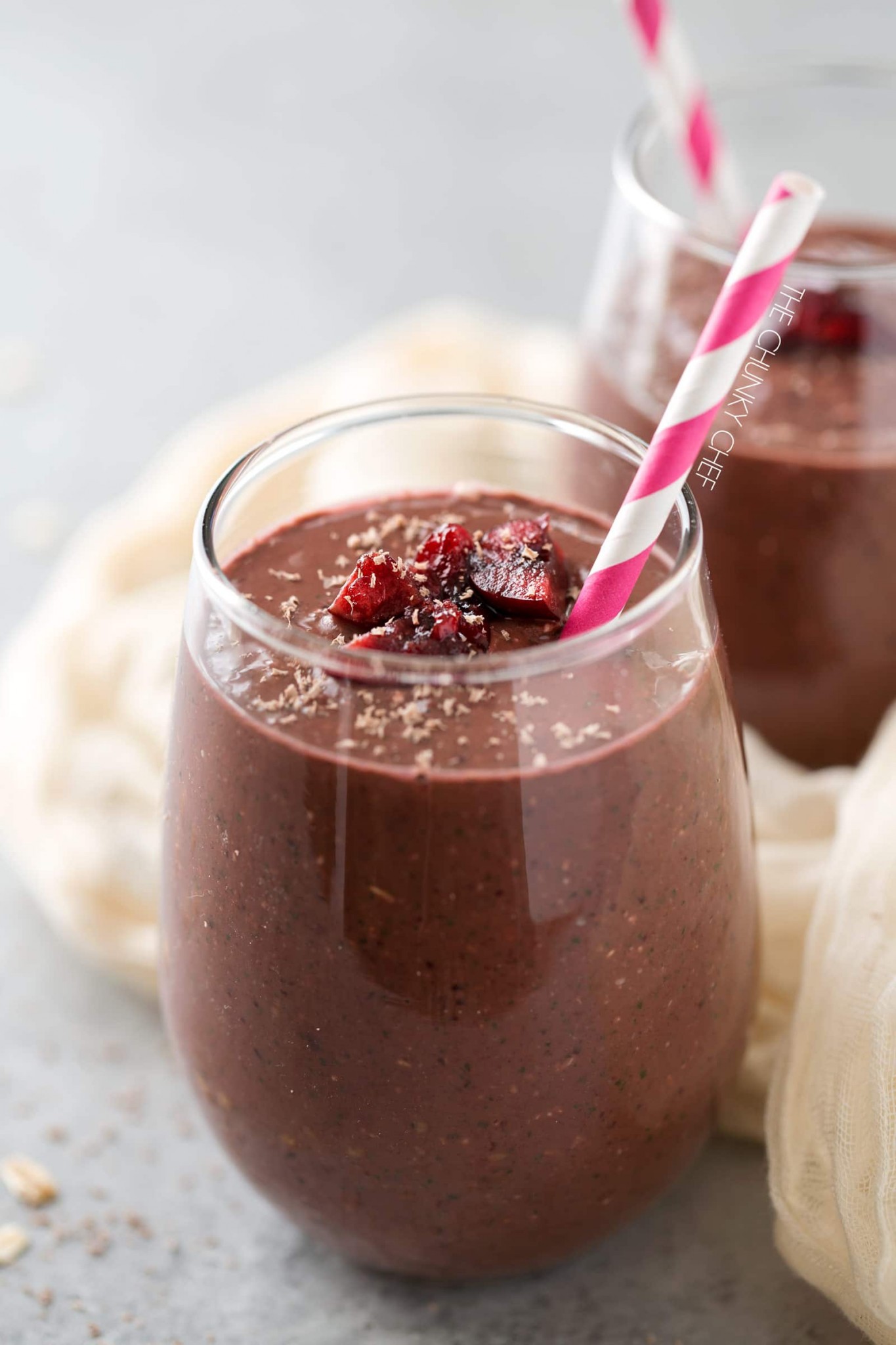 Healthy Black Forest Smoothie - The Chunky Chef