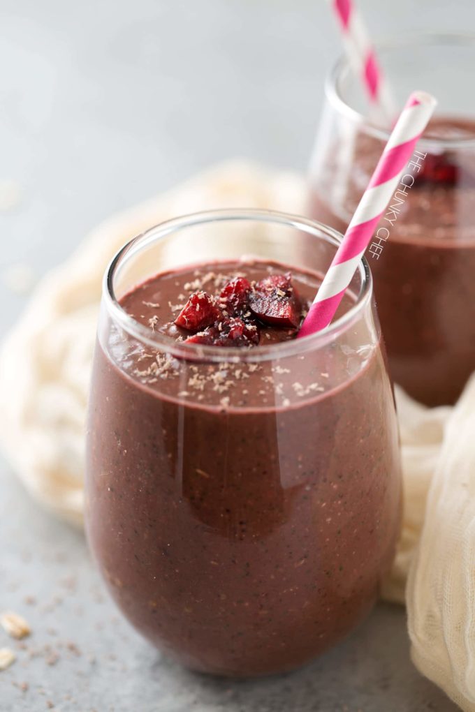 Healthy Black Forest Smoothie - The Chunky Chef