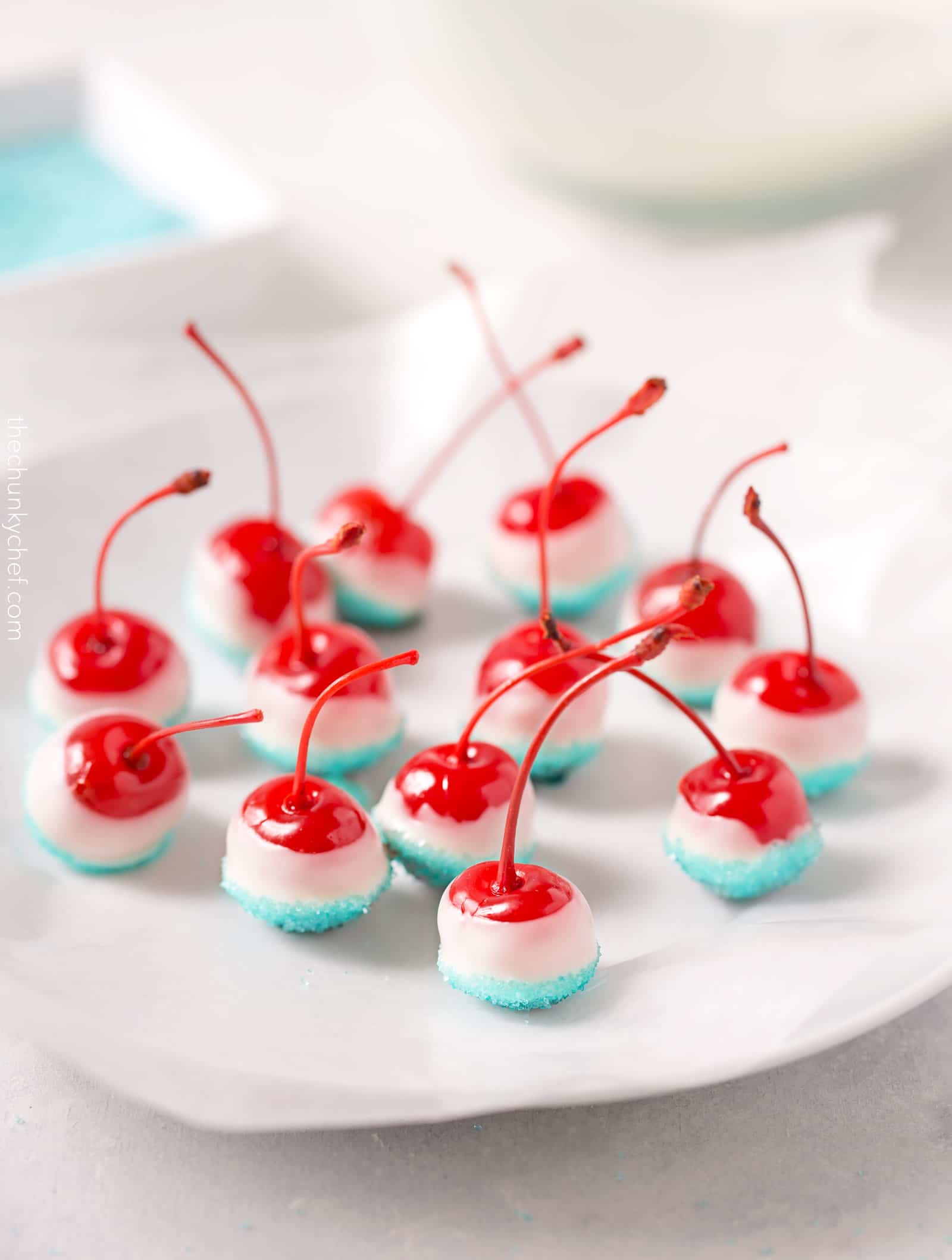 Cola Soaked Firecracker Cherries - The Chunky Chef