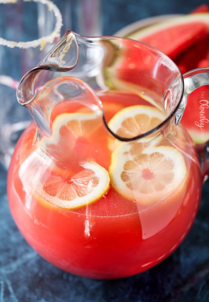 Summer Watermelon Lemonade - The Chunky Chef