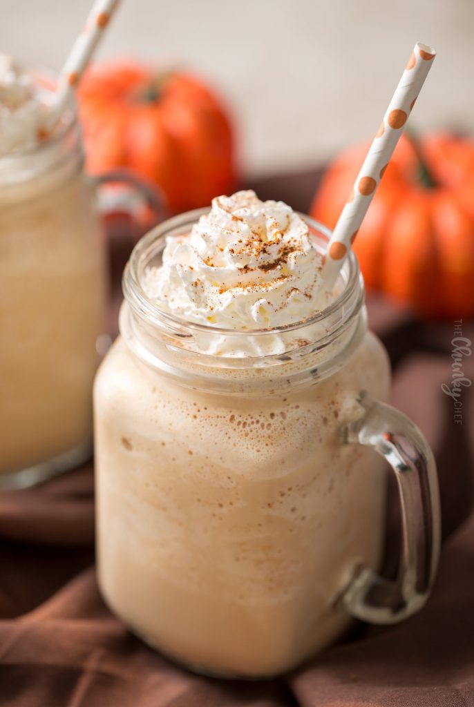 Pumpkin Spice Latte Milkshake - The Chunky Chef