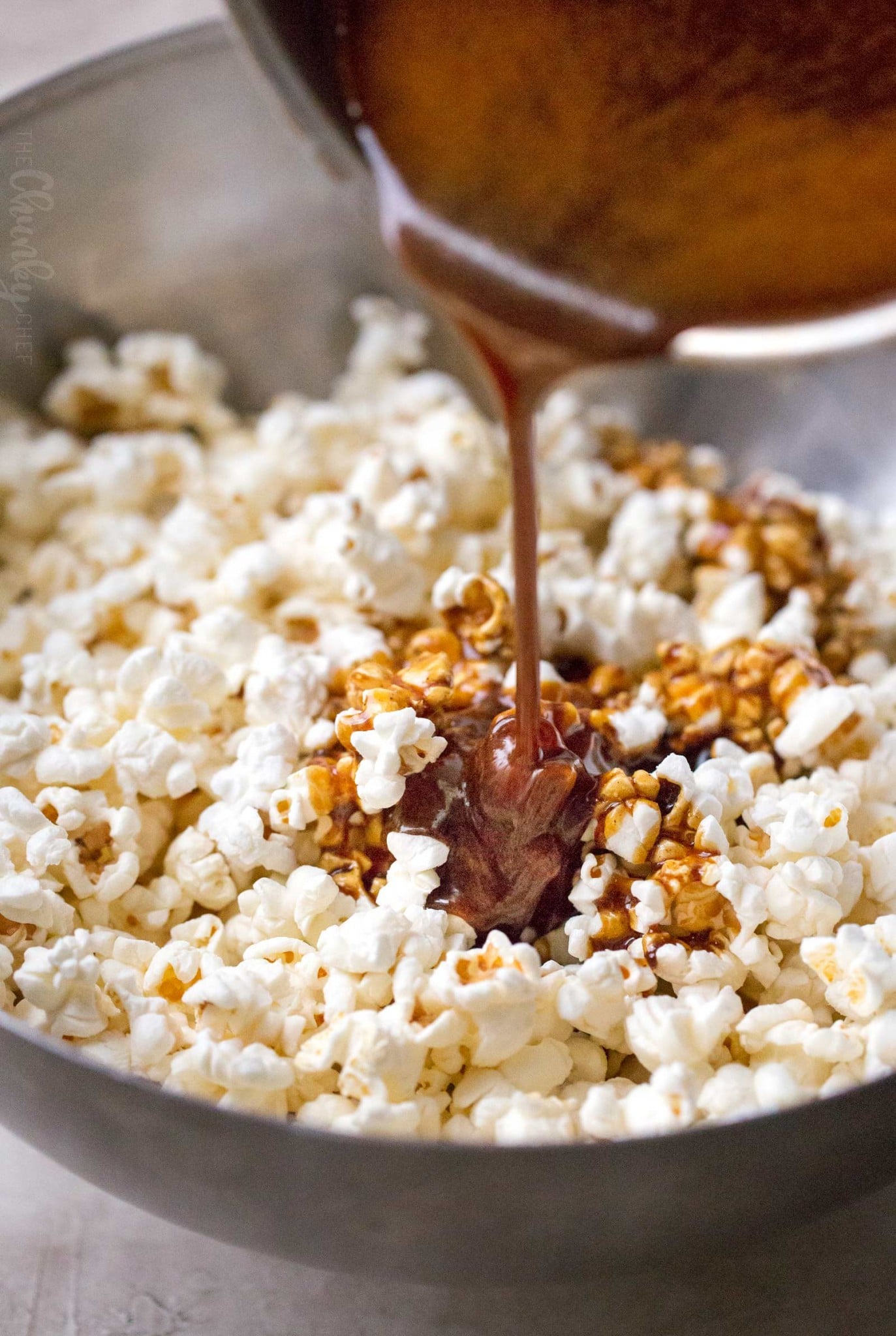 Easy Homemade Gingerbread Caramel Popcorn - The Chunky Chef