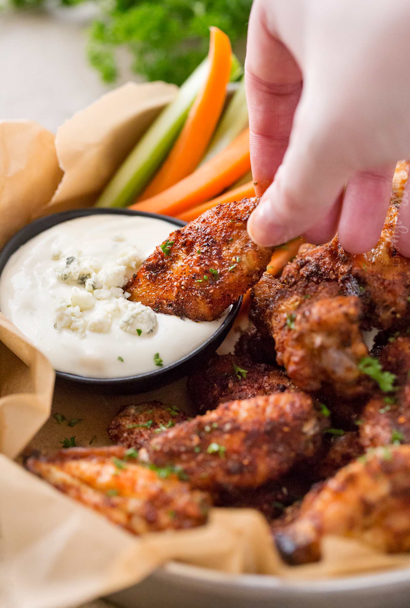 Epic Dry Rubbed Baked Chicken Wings The Chunky Chef