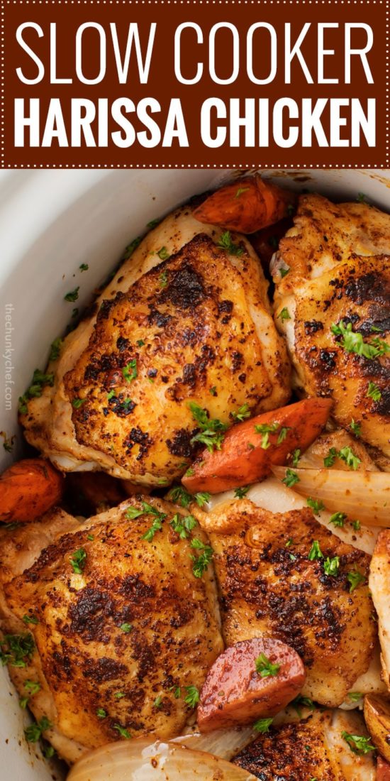 Slow Cooker Harissa Chicken - The Chunky Chef