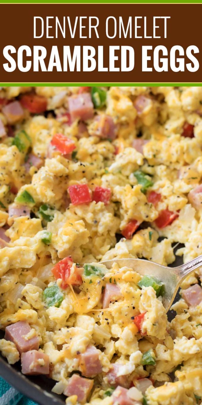 Denver Omelet Scrambled Eggs Skillet - The Chunky Chef