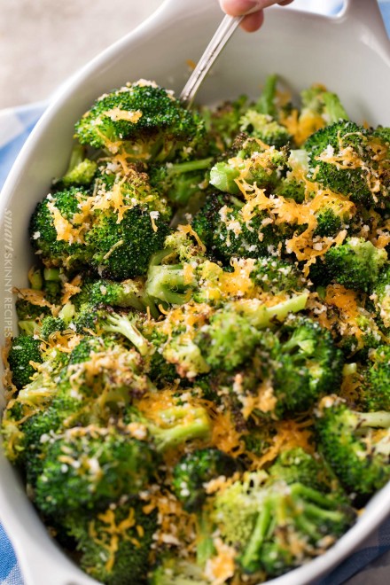 Crispy Cheesy Roasted Broccoli - The Chunky Chef
