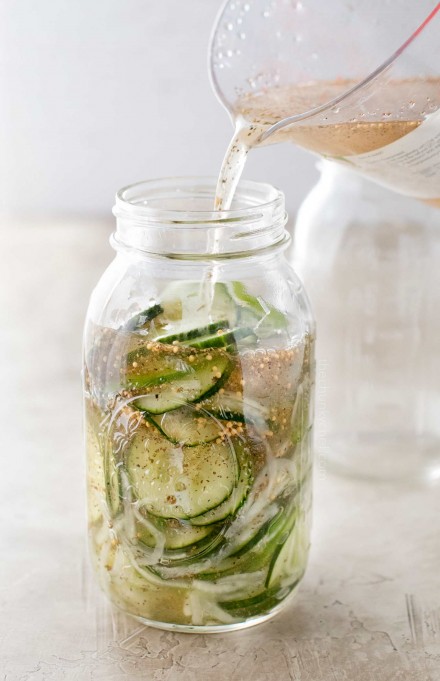 Homemade Freezer Pickles - The Chunky Chef