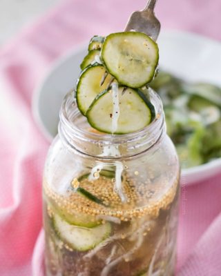 Homemade Freezer Pickles - The Chunky Chef