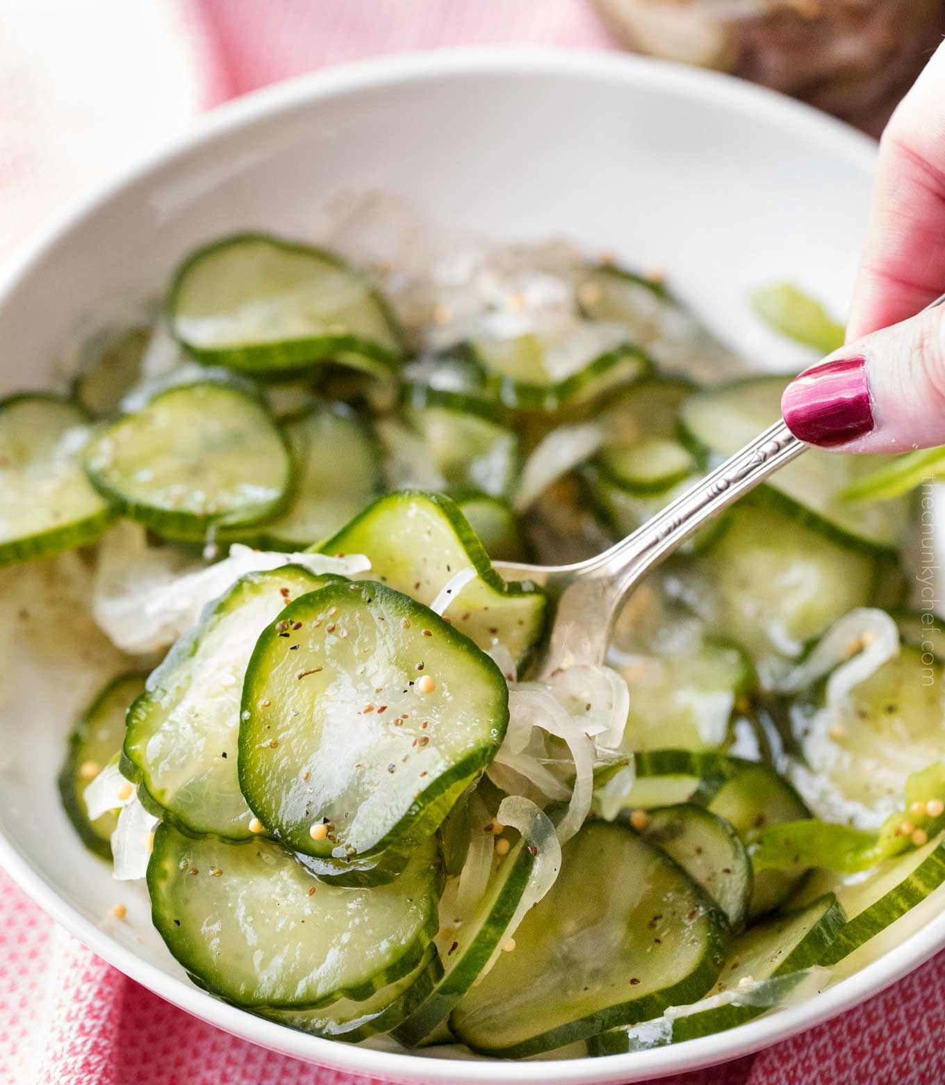 Homemade Freezer Pickles - The Chunky Chef