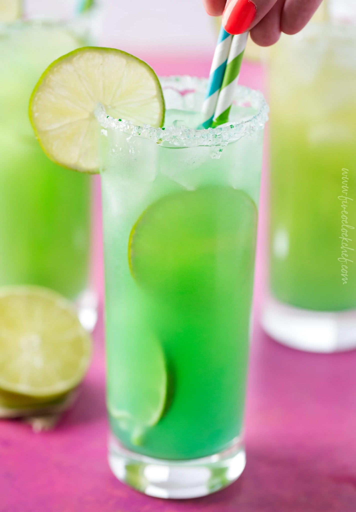 Tipsy Mermaid Rum Punch - The Chunky Chef
