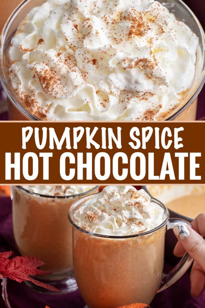 Pumpkin Spice Hot Chocolate - The Chunky Chef