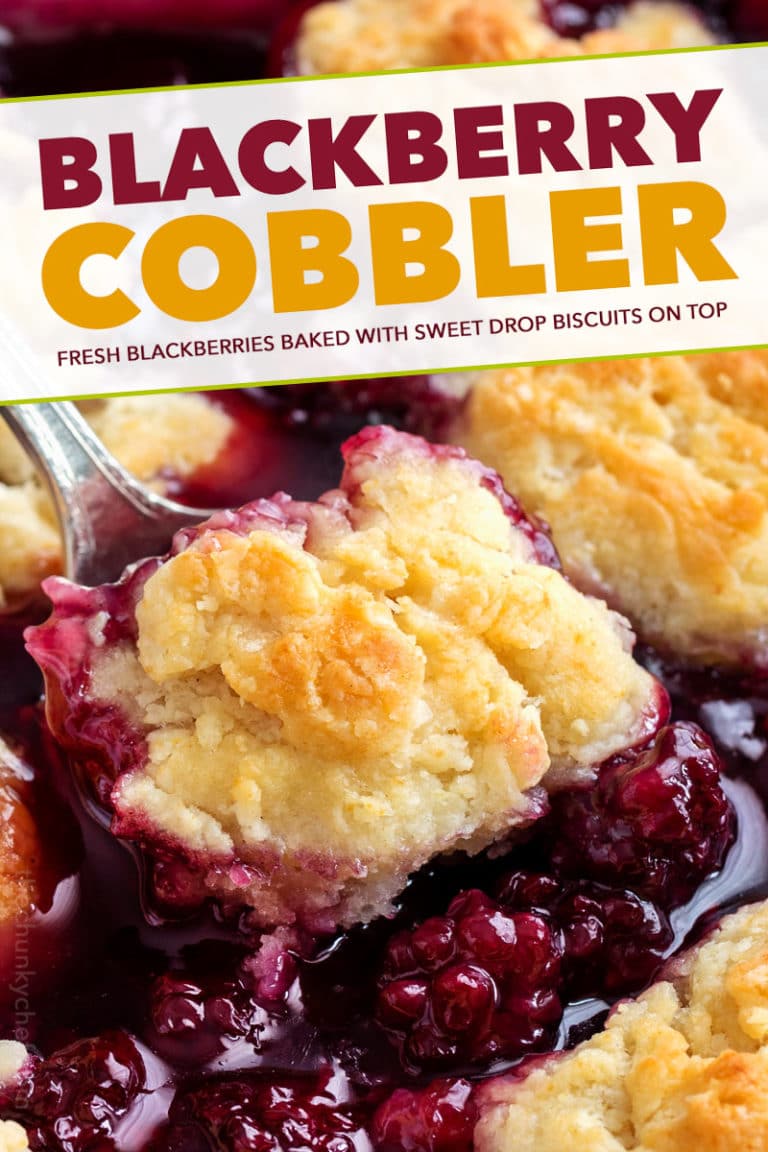 Perfect Blackberry Cobbler (family favorite!) - The Chunky Chef
