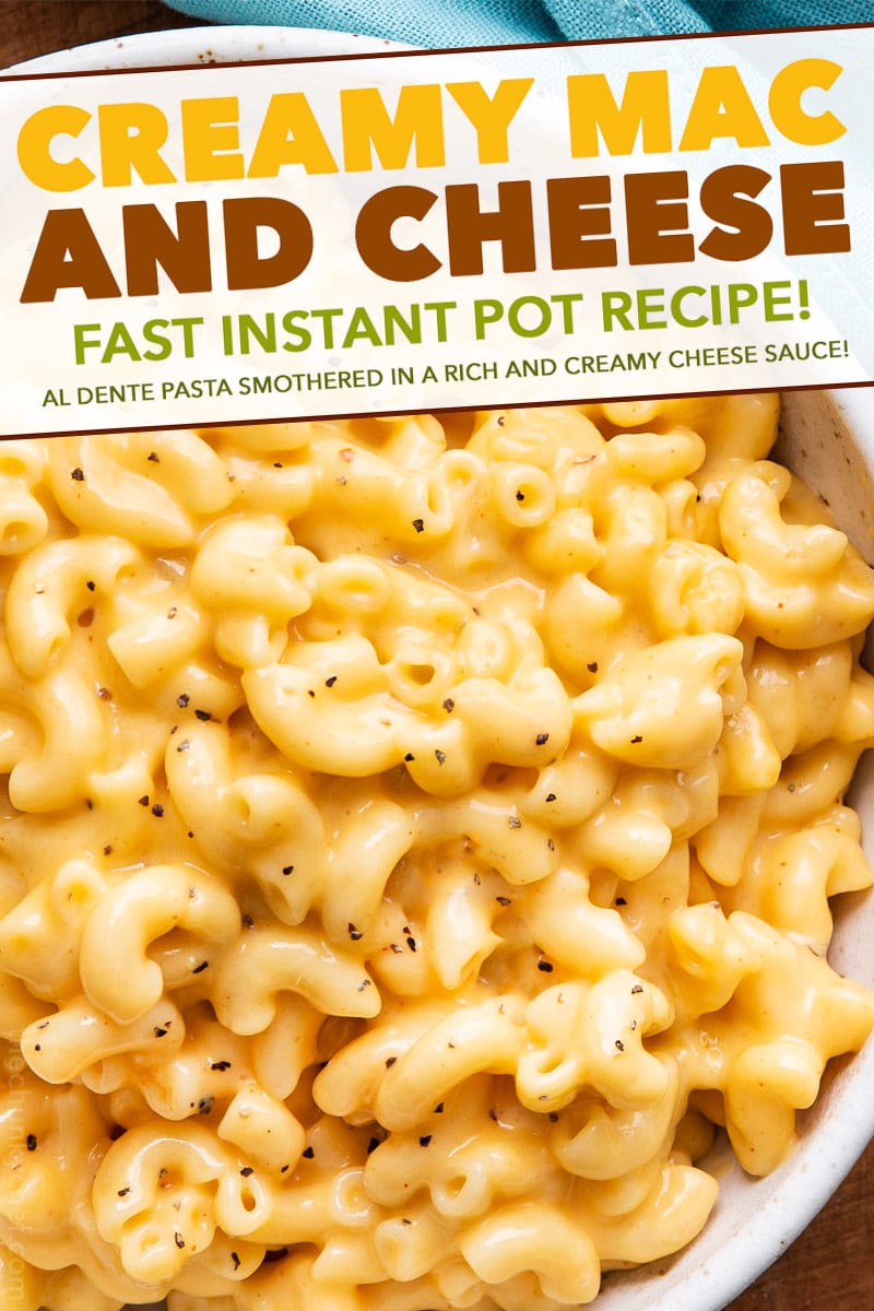 Instant Pot Mac and Cheese (quick dinner idea) - The Chunky Chef
