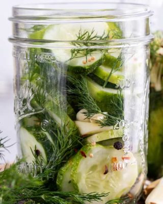 Homemade Freezer Pickles - The Chunky Chef