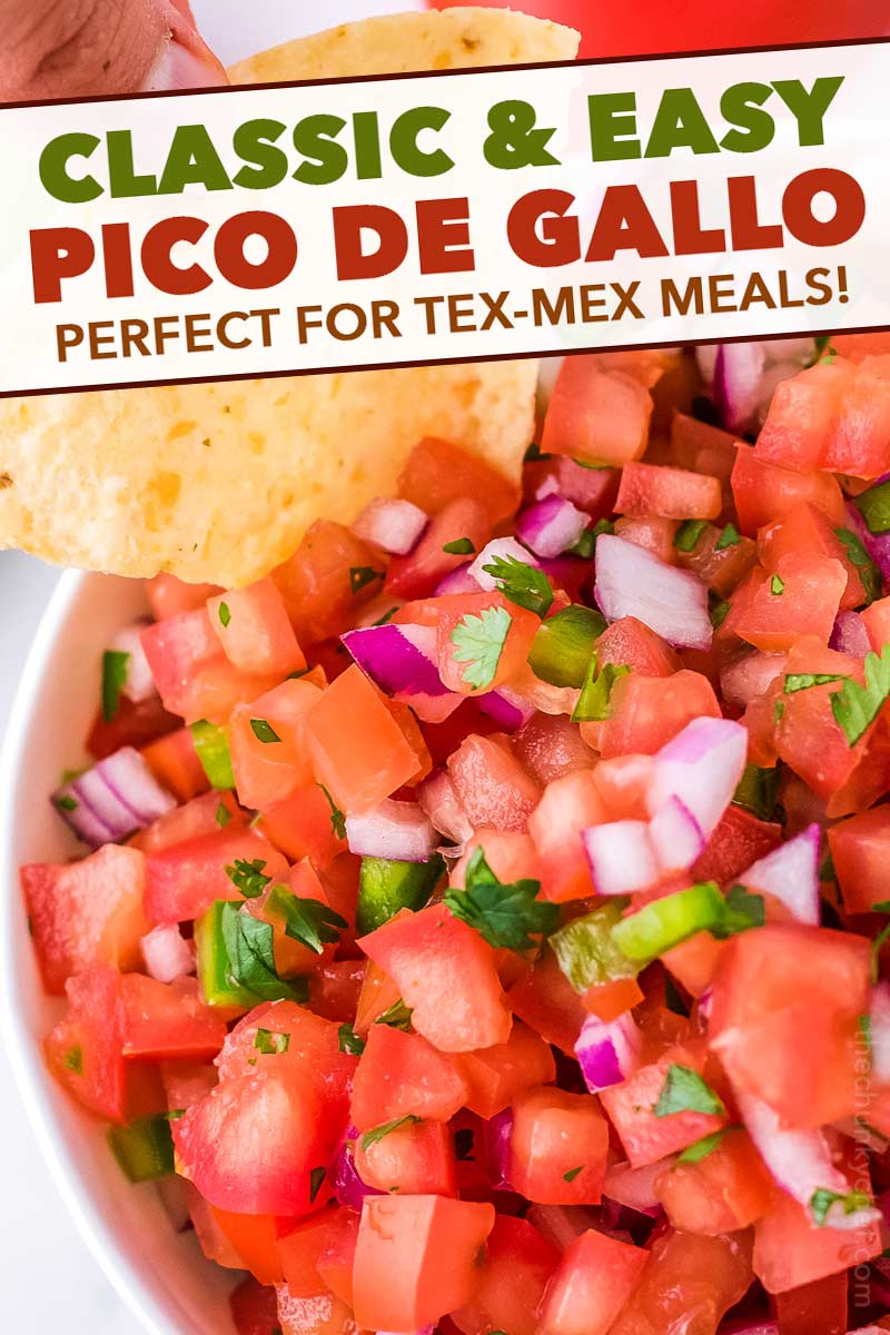 Pico de Gallo (classic and easy recipe!) - The Chunky Chef