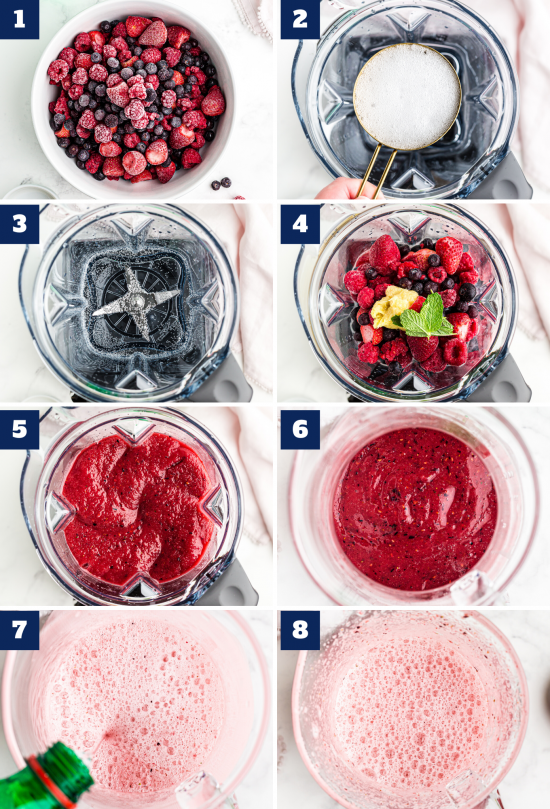 Mixed Berry Fruit Punch (great for parties) - The Chunky Chef