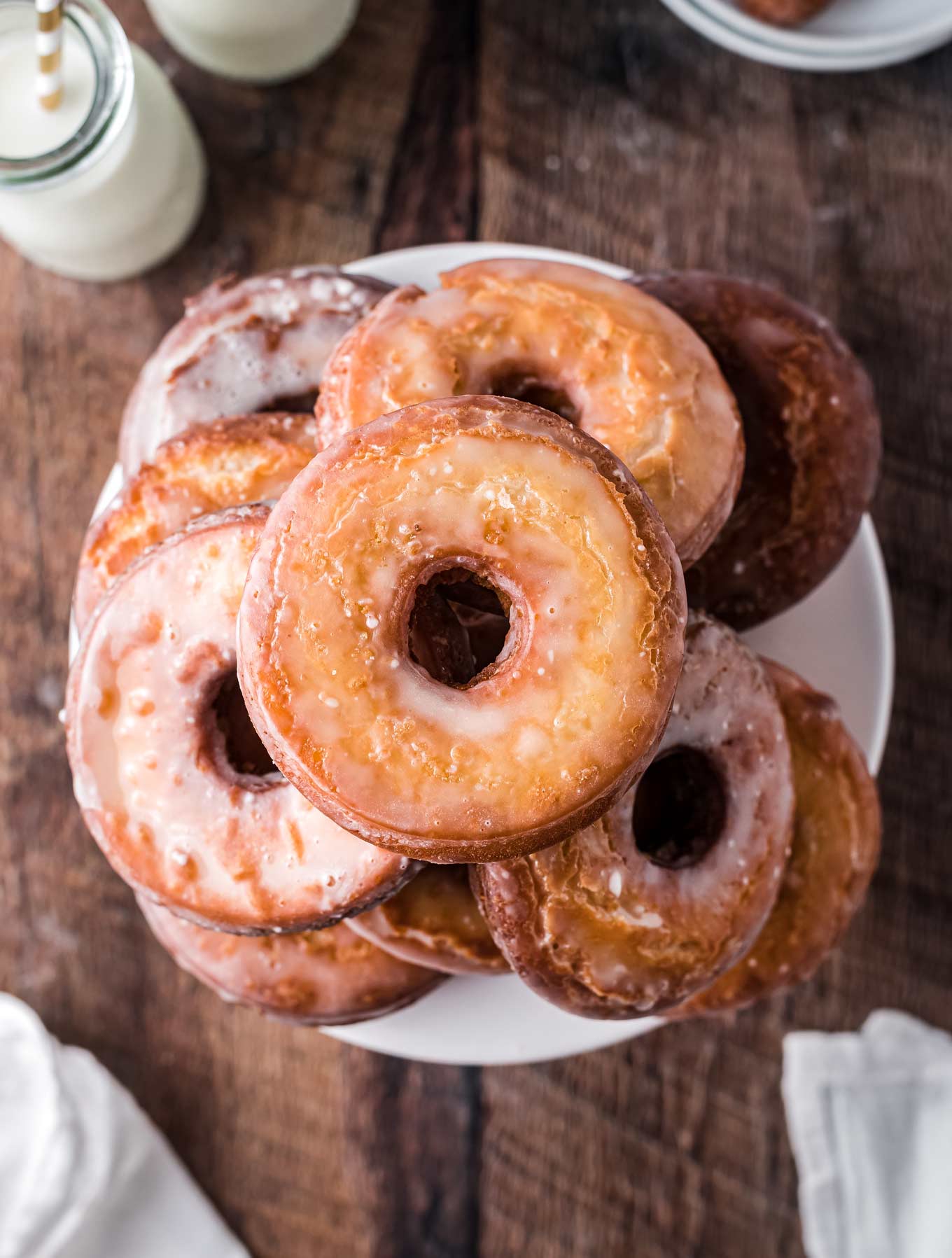 Classic Old Fashioned Donuts (sour cream donuts) - The Chunky Chef