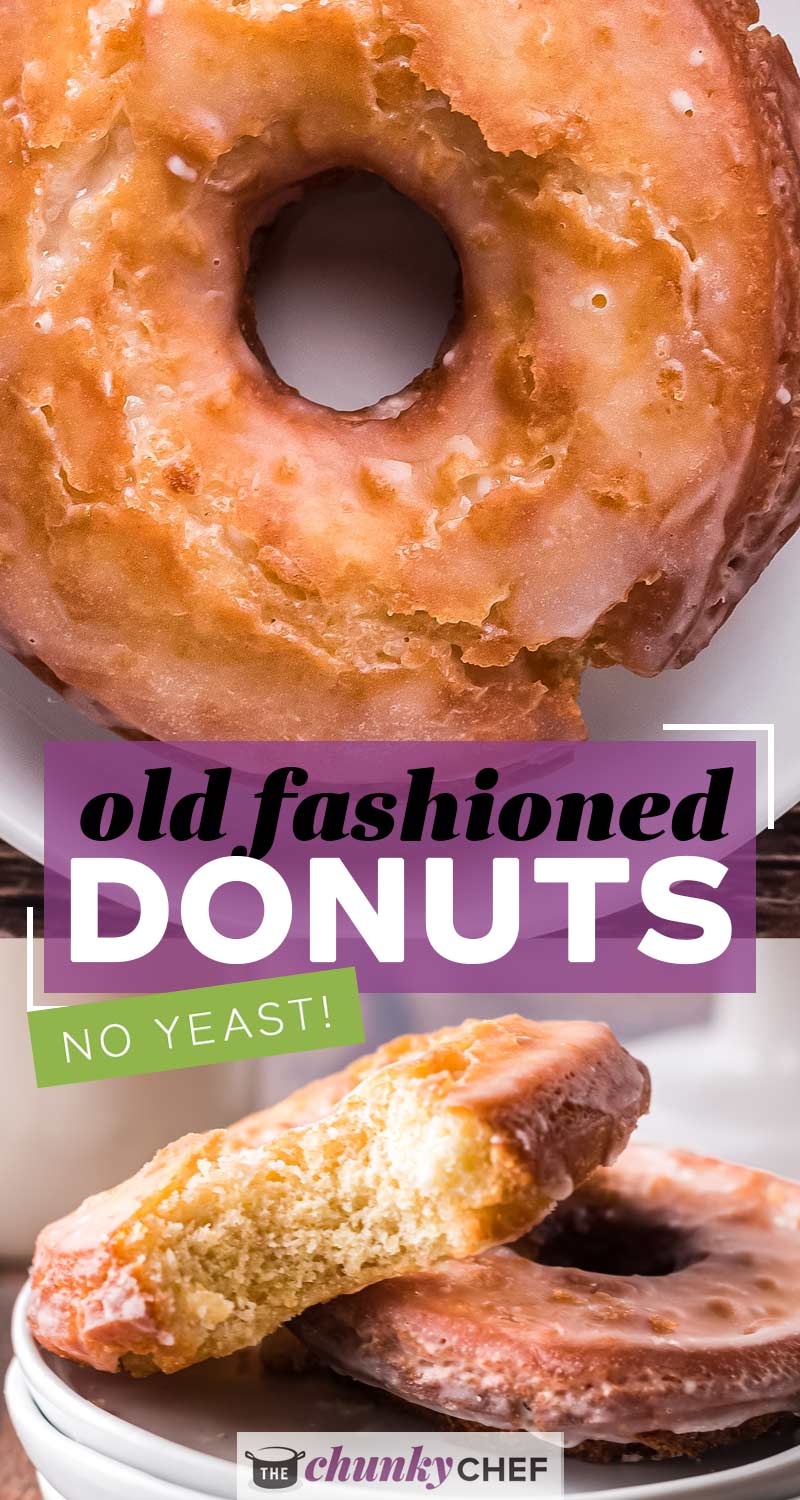 Classic Old Fashioned Donuts (sour cream donuts) - The Chunky Chef