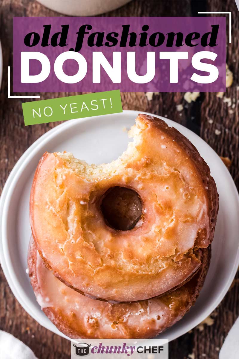 Classic Old Fashioned Donuts (sour cream donuts) - The Chunky Chef
