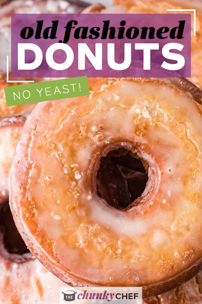 Classic Old Fashioned Donuts (sour cream donuts) - The Chunky Chef