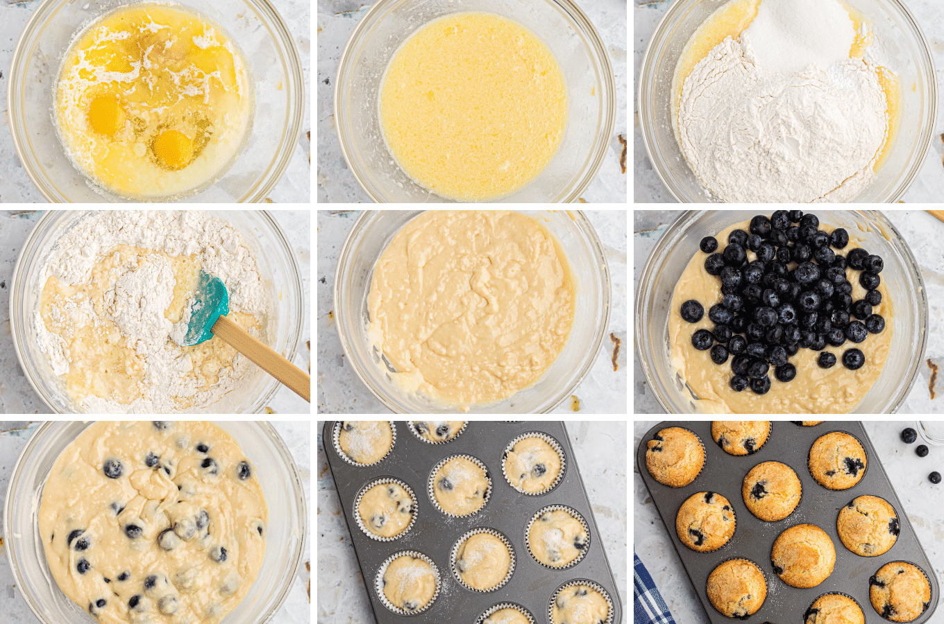 Classic Blueberry Muffins - The Chunky Chef