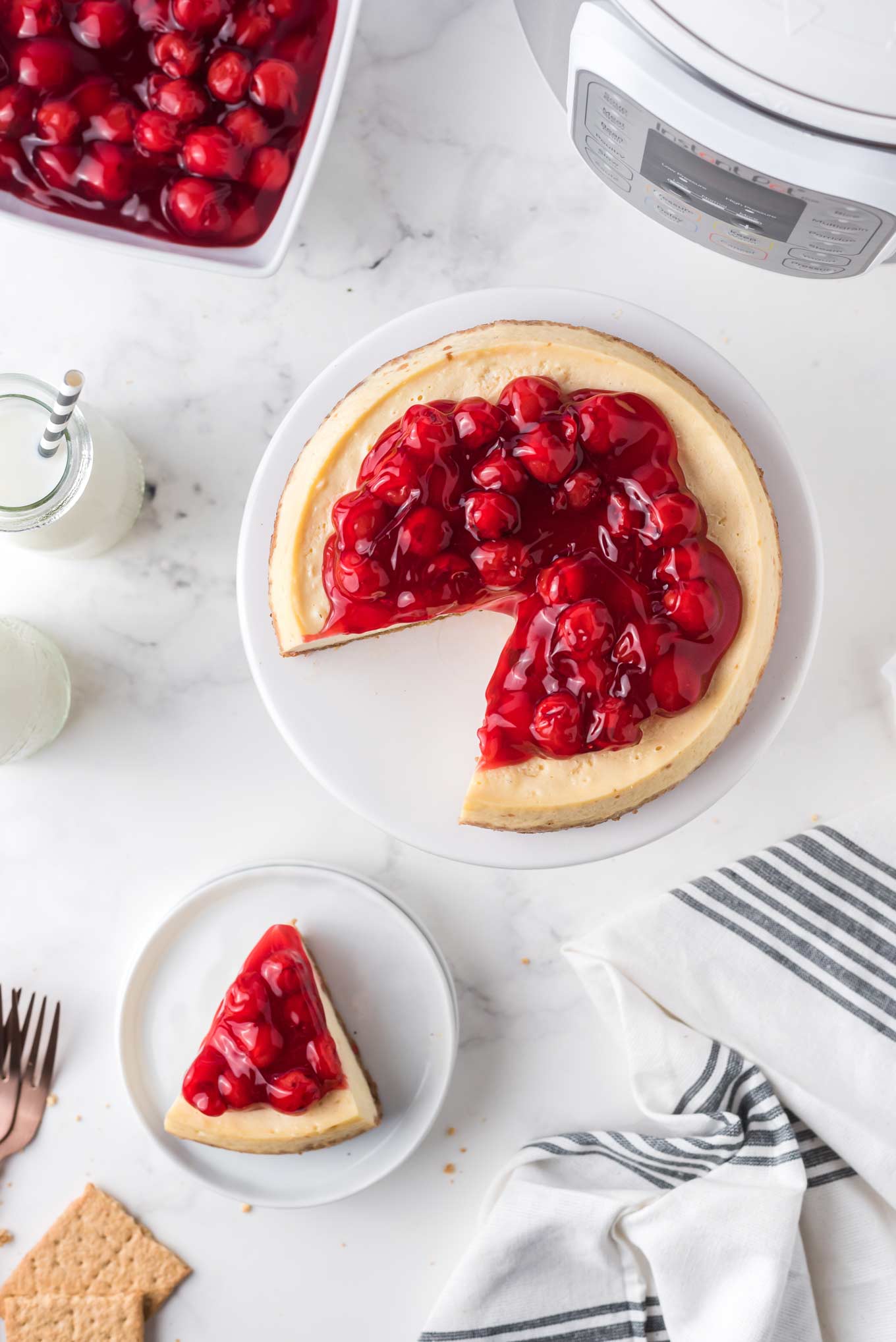 Classic Instant Pot Cheesecake - The Chunky Chef