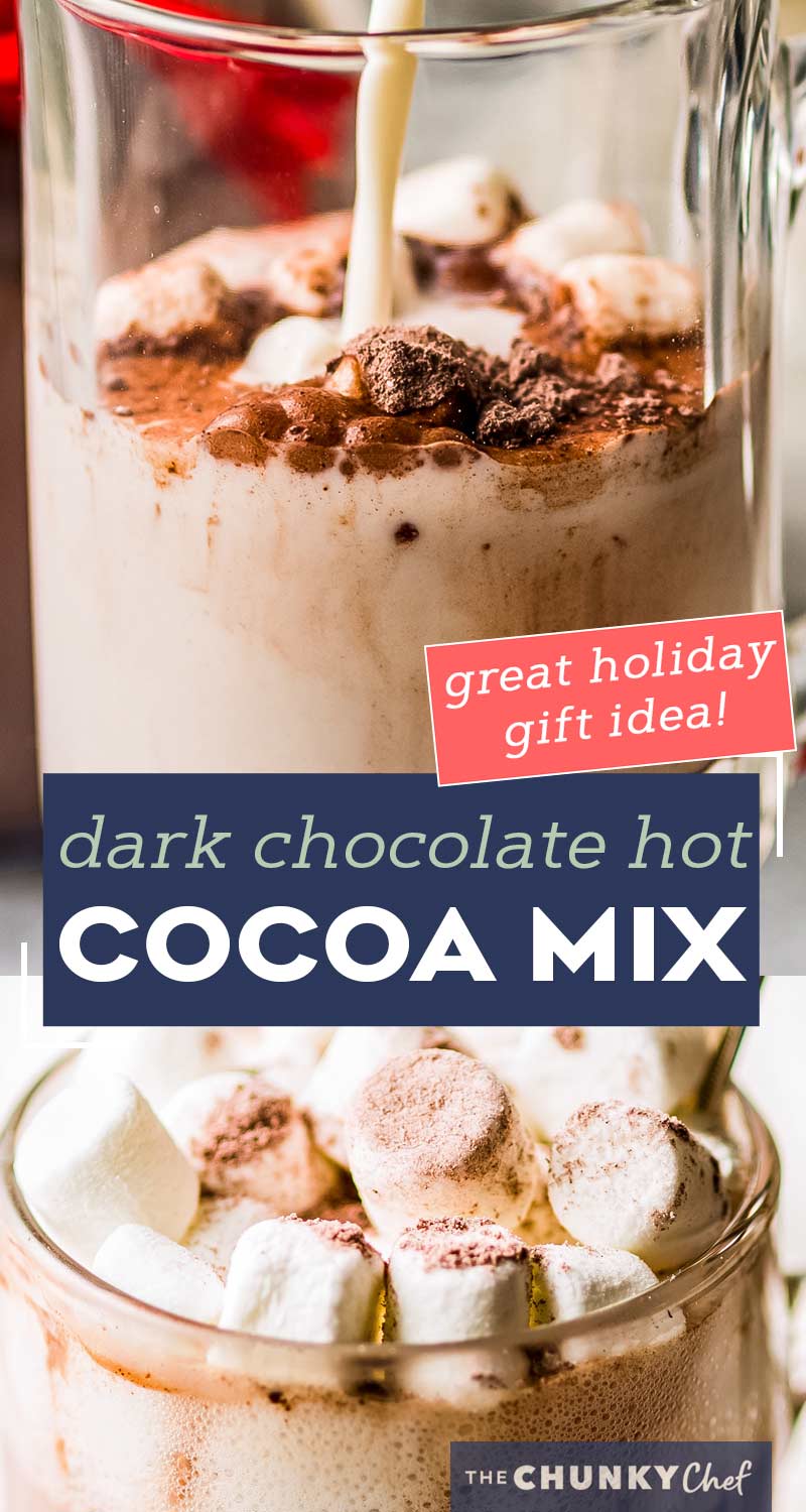 Dark Chocolate Hot Cocoa Mix - The Chunky Chef