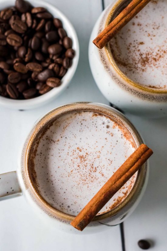 Maple Cinnamon Latte (can make without espresso) - The Chunky Chef