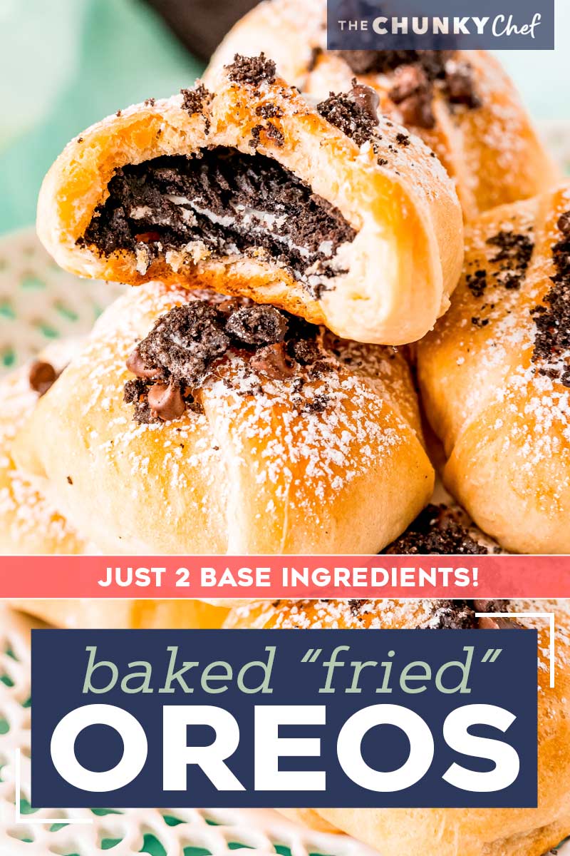 Baked "Fried" Oreos - The Chunky Chef