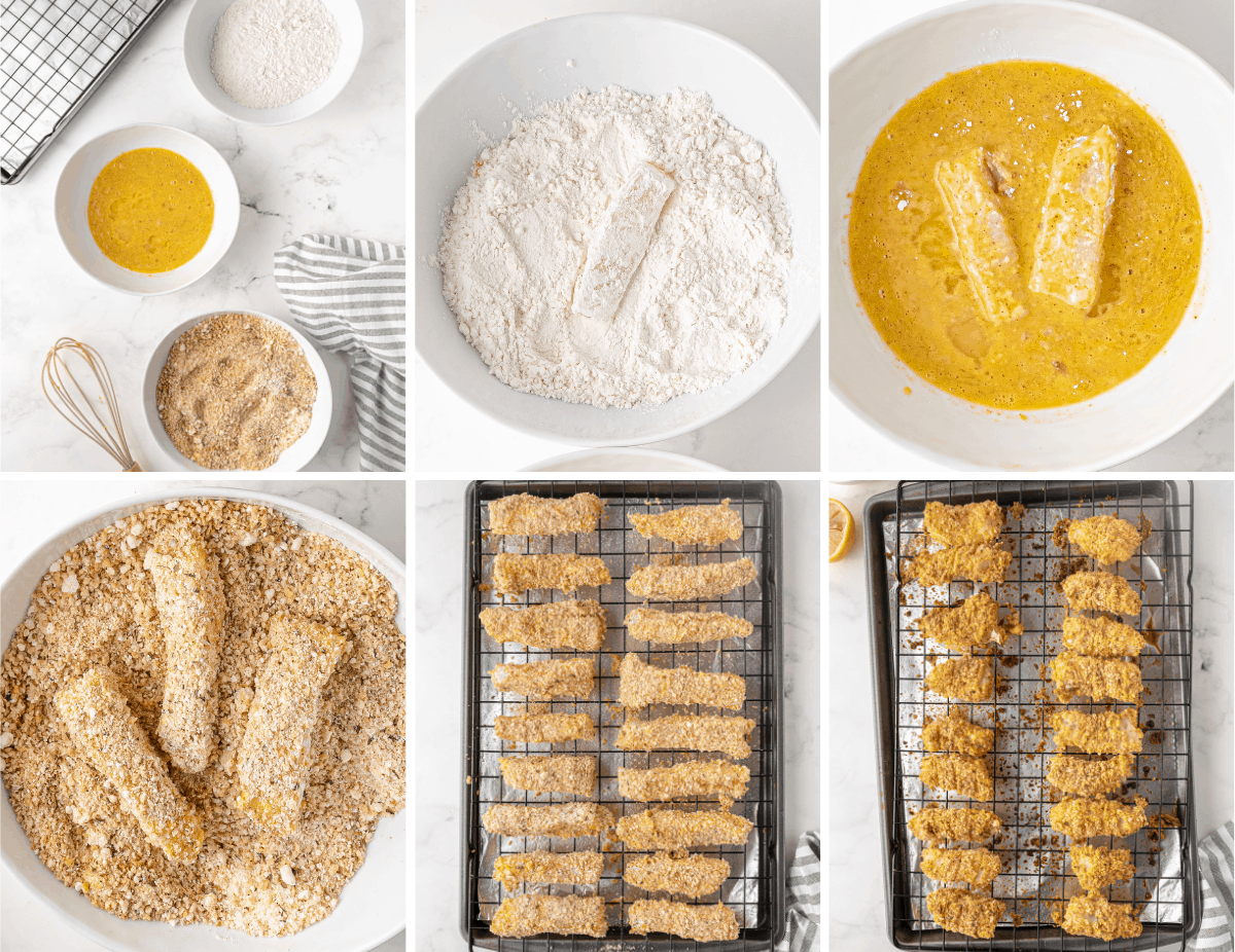 Parmesan Baked Fish Sticks - The Chunky Chef