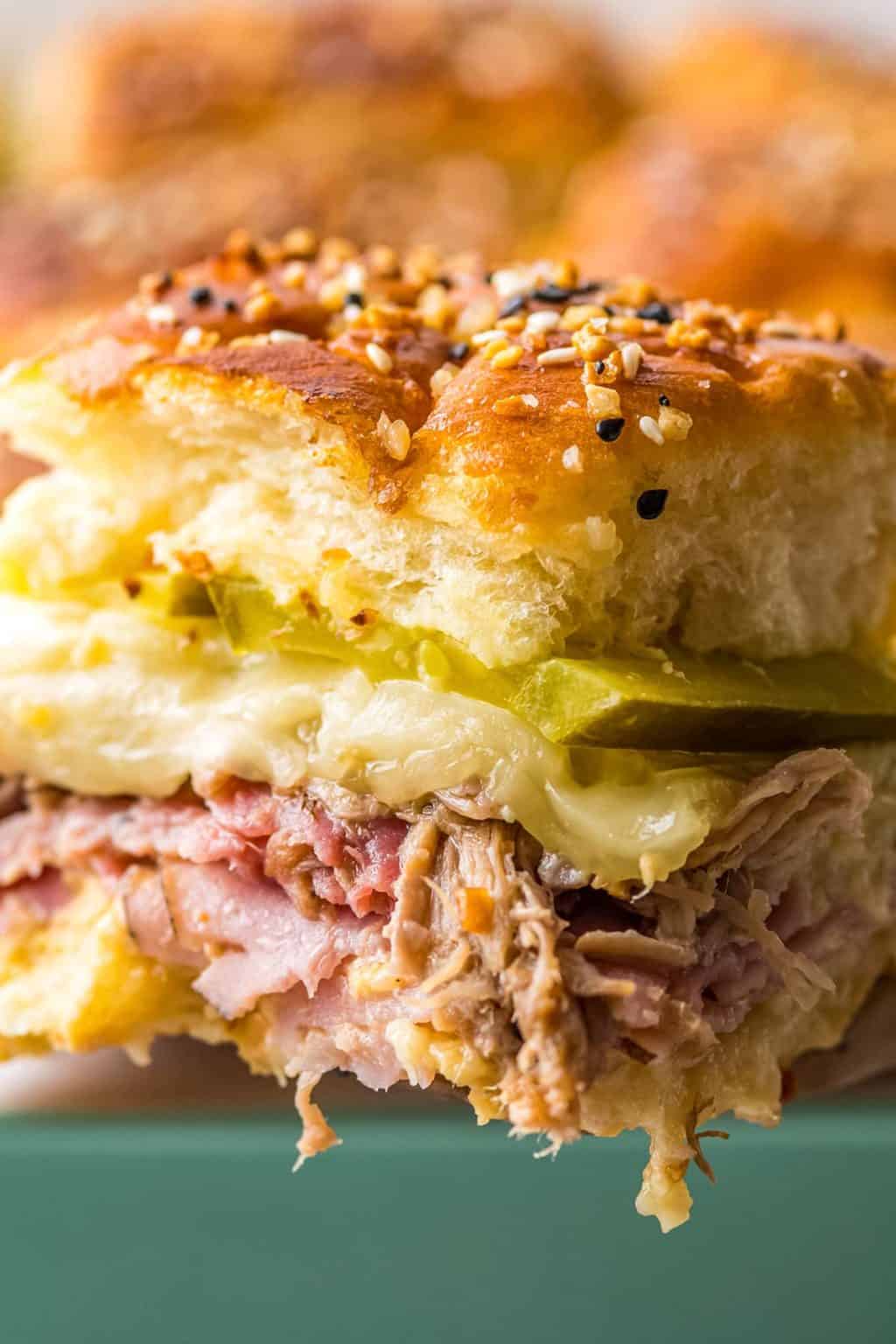 Cuban Sliders (appetizer recipe) - The Chunky Chef