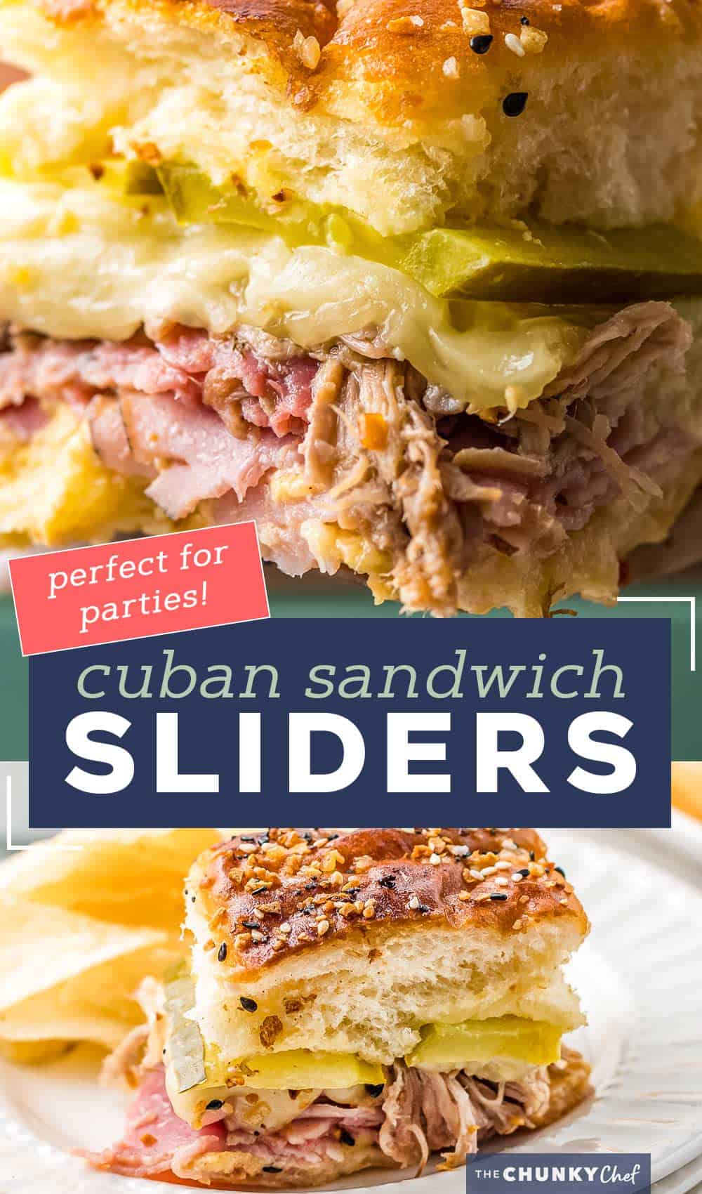 Cuban Sliders (appetizer recipe) - The Chunky Chef