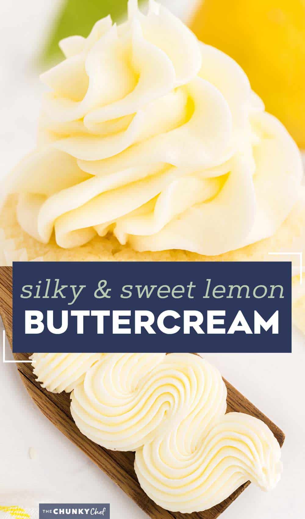 Lemon Buttercream Frosting - The Chunky Chef