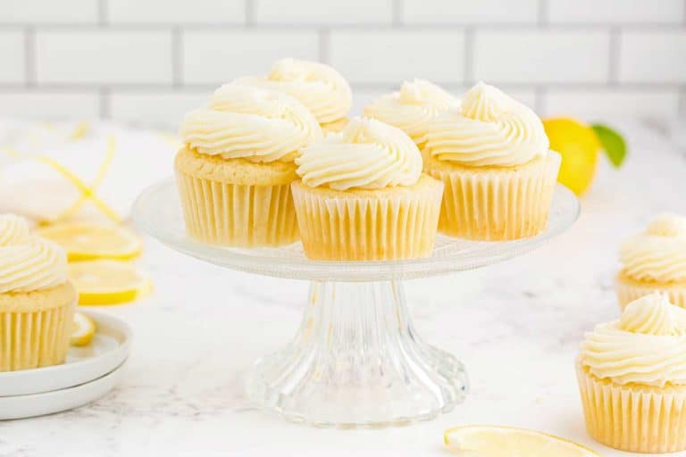 Lemon Cupcakes (from scratch) - The Chunky Chef
