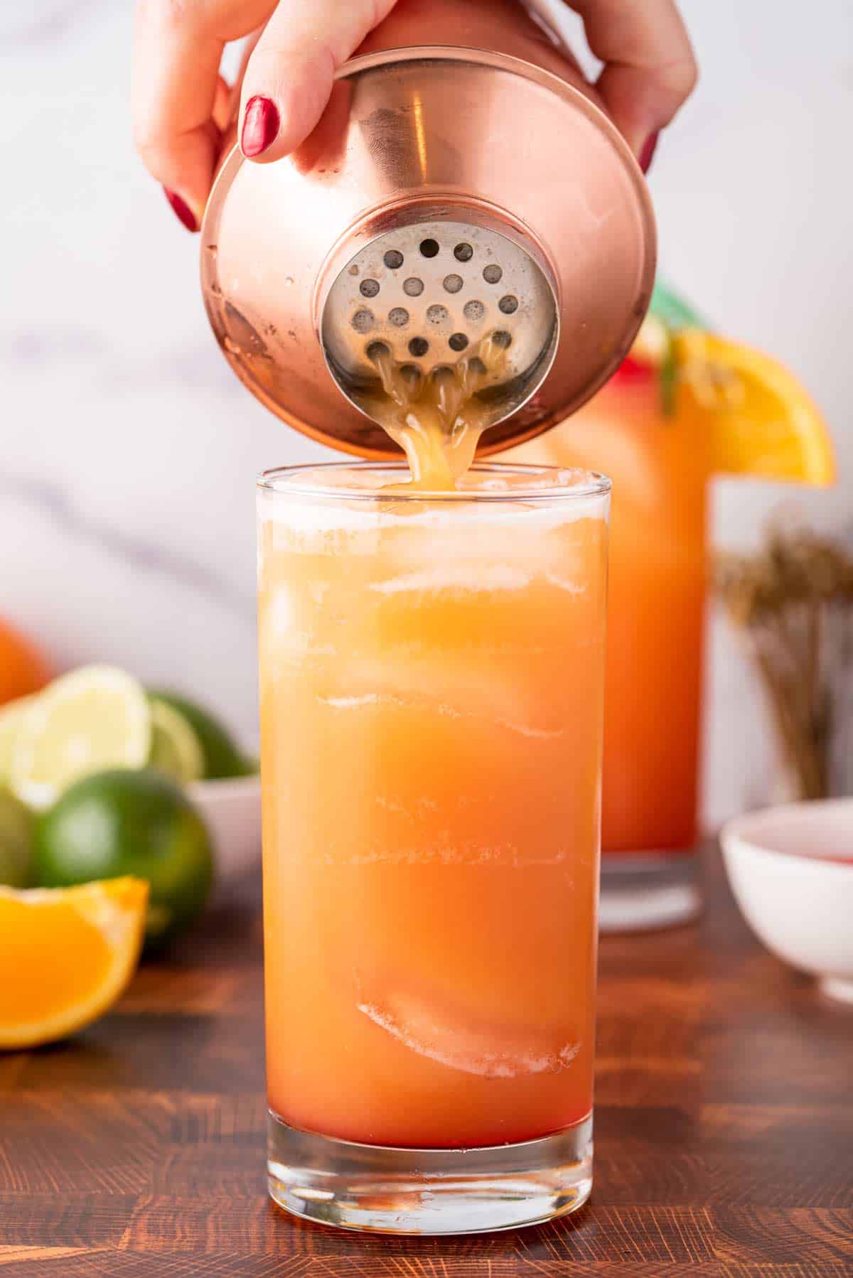 Tropical Rum Punch - The Chunky Chef