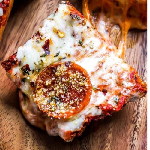 The Best French Bread Pizza - The Chunky Chef