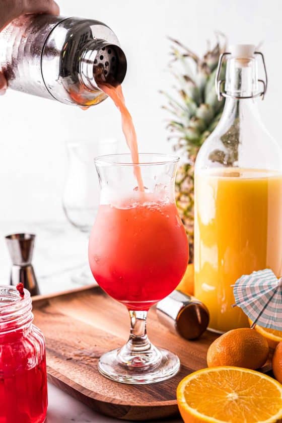 Hurricane Cocktail - The Chunky Chef