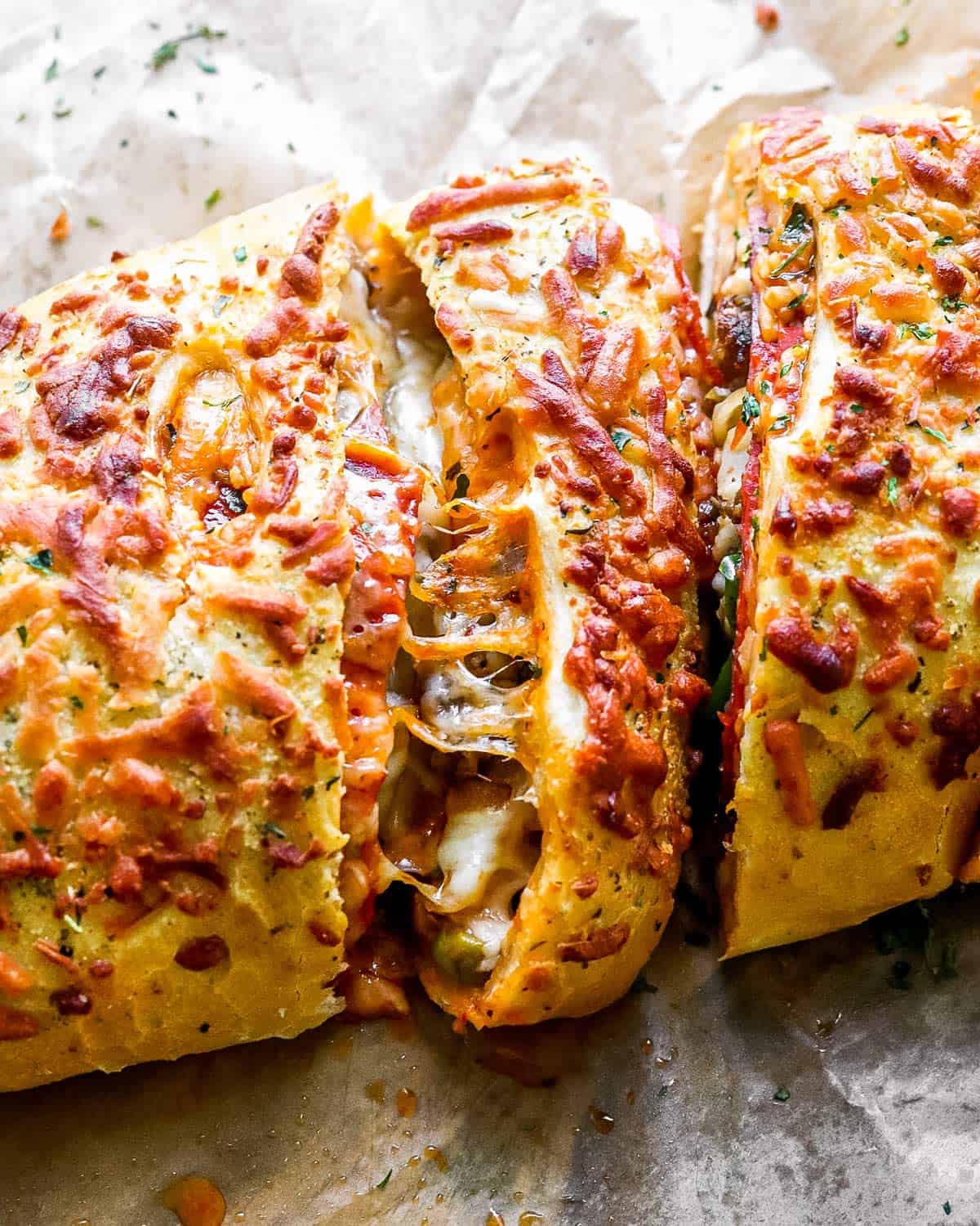 Ultimate Deluxe Stromboli - The Chunky Chef