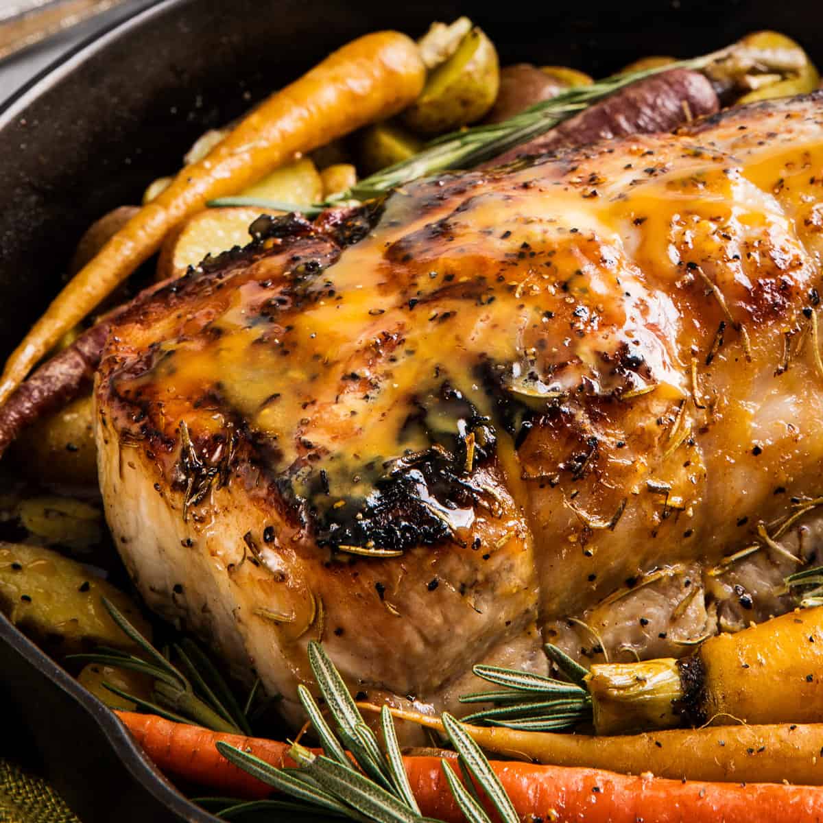 Bourbon Orange Glazed Ham - The Chunky Chef