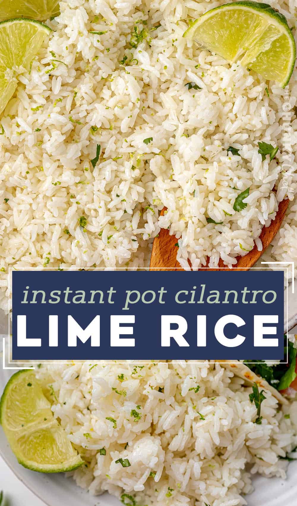 Instant Pot Cilantro Lime Rice - The Chunky Chef